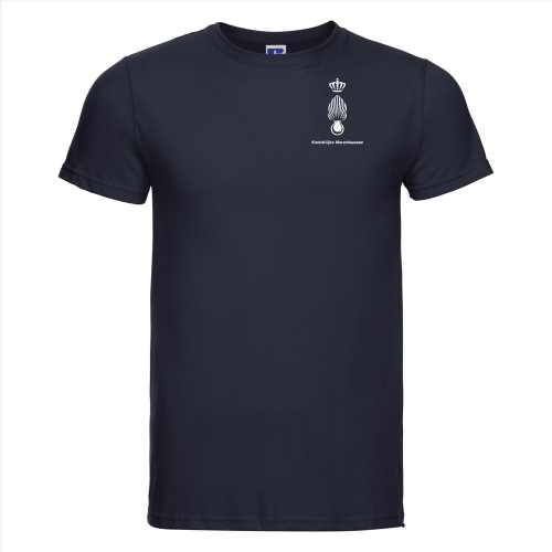 KMAR embleem op donkere textiel | kmardonker